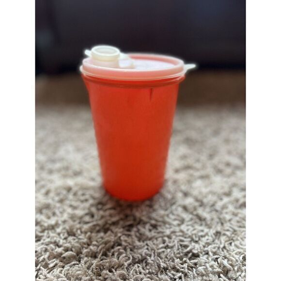 Tupperware | Kitchen | Vtg Tupperware Orange Canister Container 325 ...